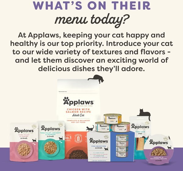 APPLAWS Fish Variety Pack in Broth Limited Ingredient Canned Wet Cat ...