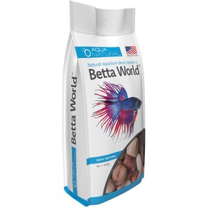 AQUA NATURAL Betta World Rose Cream Aquarium Gravel, 1-lb bag - Chewy.com