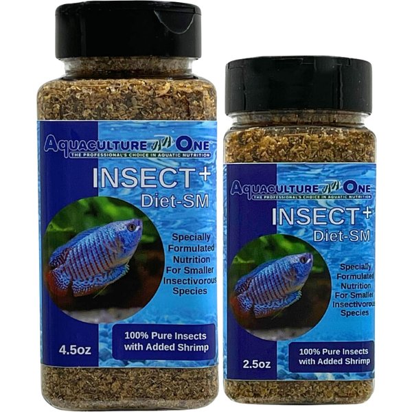 AQUACULTURE-ONE INSECT+ Diet Small Fish Food, 4.5-oz bottle - Chewy.com