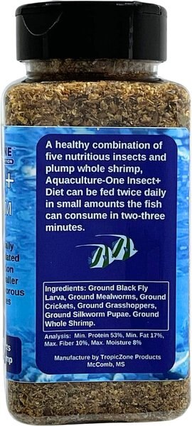 AQUACULTURE-ONE INSECT+ Diet Small Fish Food, 4.5-oz bottle - Chewy.com