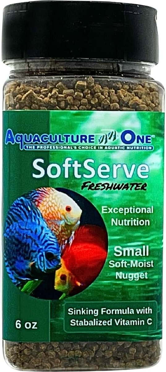 AQUACULTURE-ONE SoftServe Freshwater Small Nugget Fish Food, 6-oz ...