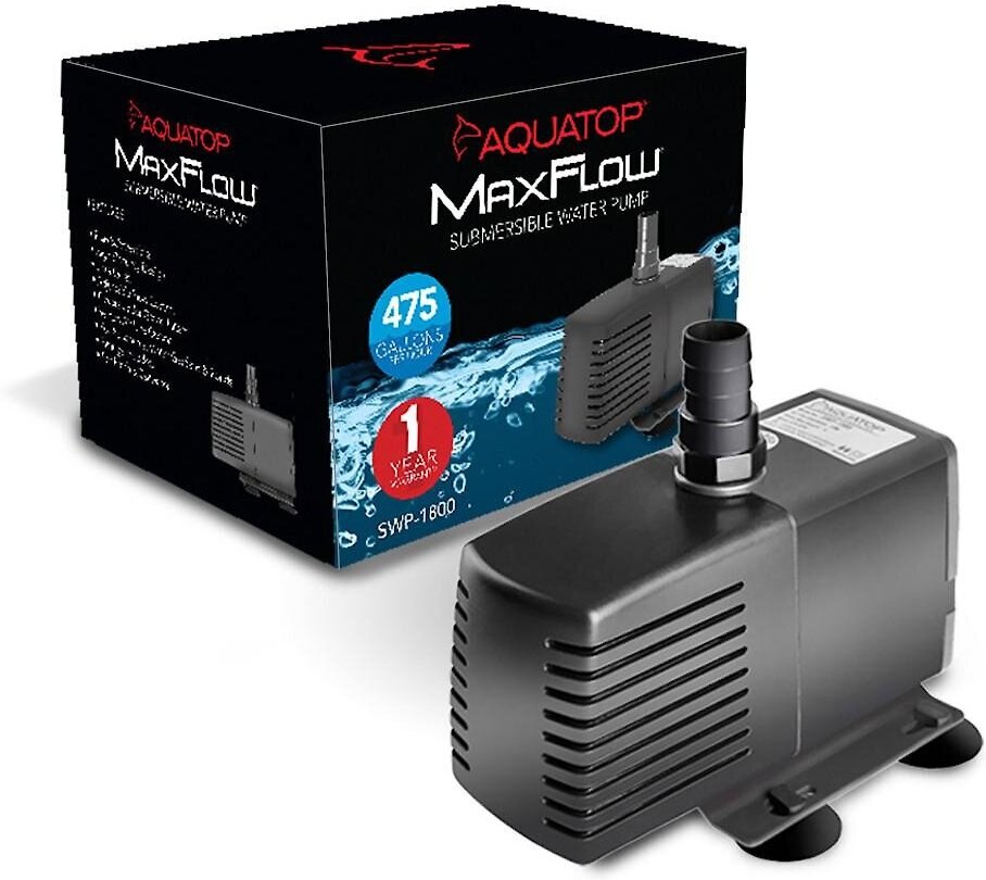Out of Stock - AQUATOP MaxFlow Submersible Aquarium Pump, 475 GPH ...