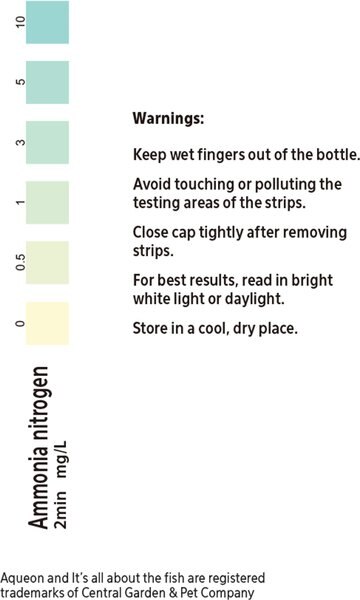 AQUEON Ammonia Aquarium Test Strips, 50 count - Chewy.com
