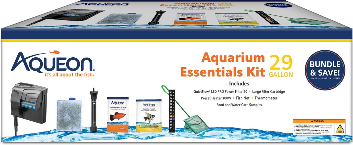 AQUEON Fish Aquarium Essentials Kit, 29-gal - Chewy.com