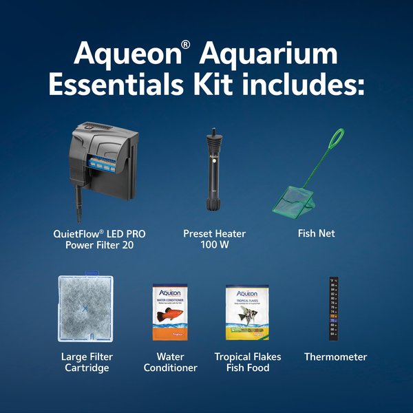 AQUEON Fish Aquarium Essentials Kit, 29-gal - Chewy.com