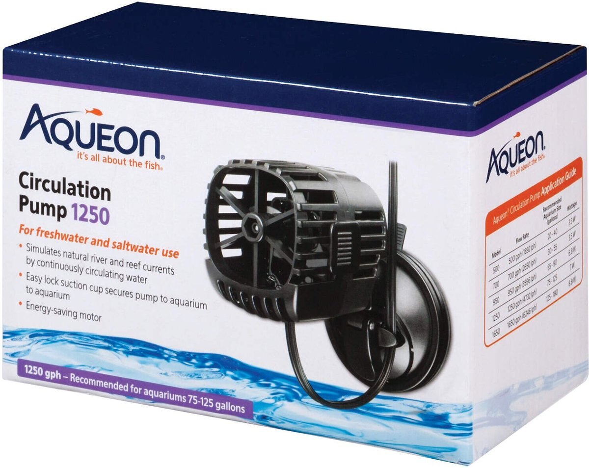 AQUEON Freshwater & Saltwater Circulation Aquarium Pump, 1250 GPH ...
