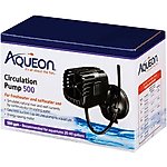 AQUEON Freshwater & Saltwater Circulation Aquarium Pump, 500 GPH ...