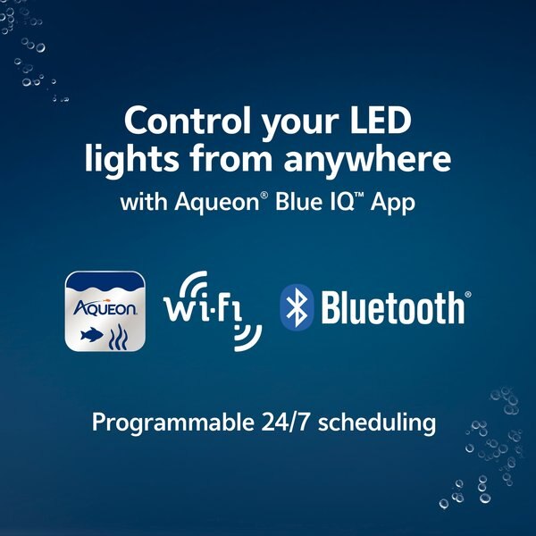 AQUEON OptiBright SMART LED Light Fixture, Black, 18 to 24-in - Chewy.com