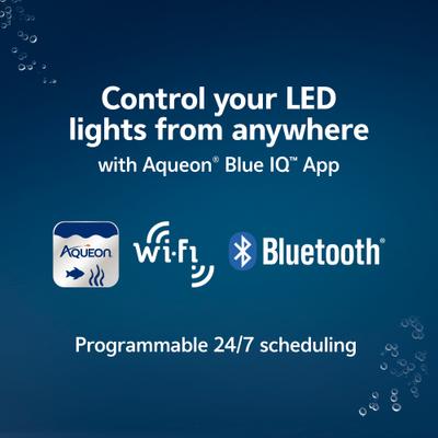 AQUEON OptiBright SMART LED Light Fixture, Black, 18 to 24-in - Chewy.com