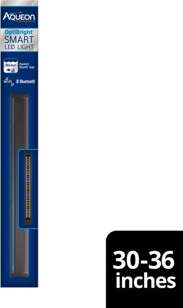 AQUEON OptiBright SMART LED Light Fixture, Black, 30 to 36-in - Chewy.com