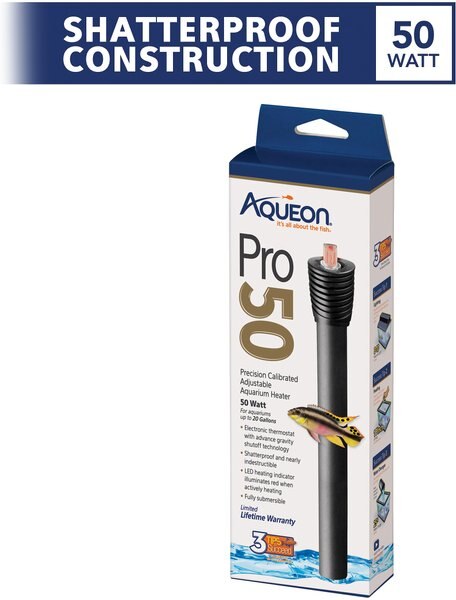AQUEON Pro Aquarium Heater, 50 watt - Chewy.com