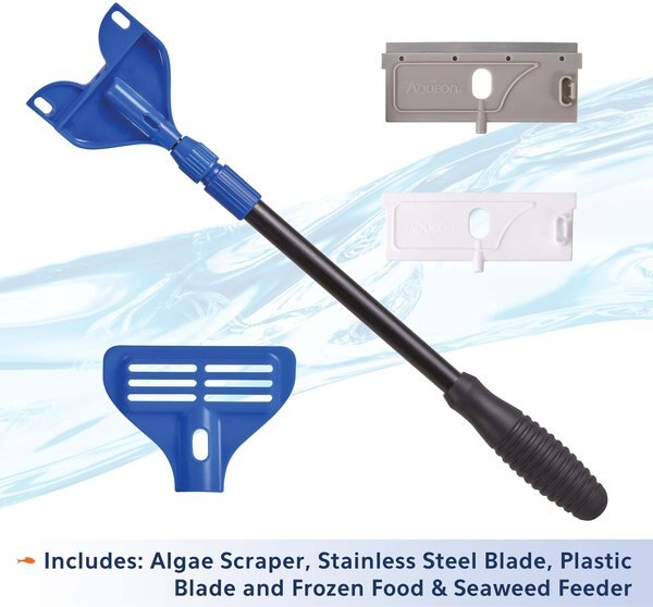 AQUEON ProScraper 3.0 Adjustable Aquarium Algae Scraper - Chewy.com