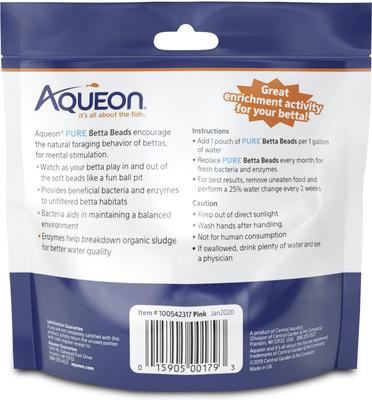 Out of Stock - AQUEON PURE Betta Beads Aquarium Water Care, 8.8-oz bag ...