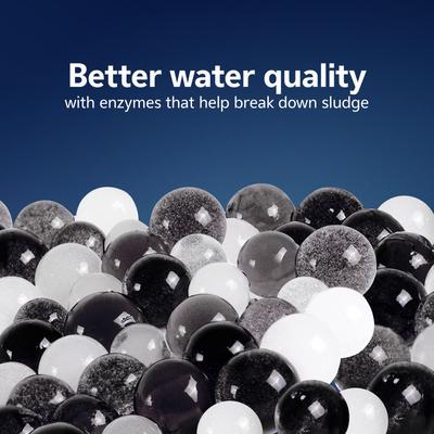 AQUEON PURE Betta Beads Aquarium Water Care, Black & White, 1 pouch ...