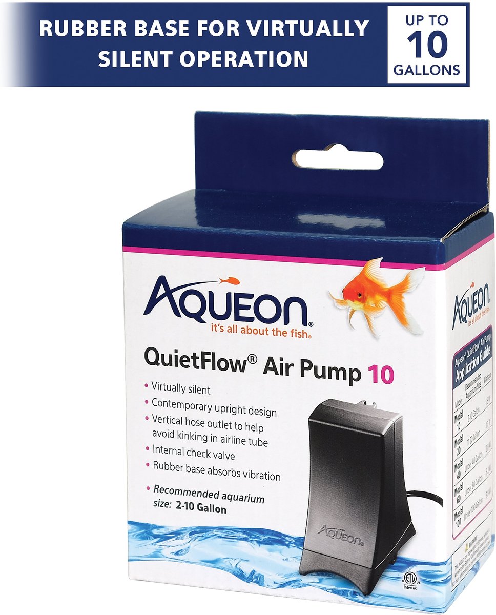 AQUEON Quiet Flow 10 Aquarium Air Pump - Chewy.com