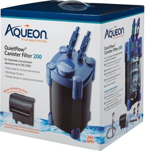 Out of Stock - AQUEON QuietFlow Canister Filter, Up to 55-gal - Chewy.com