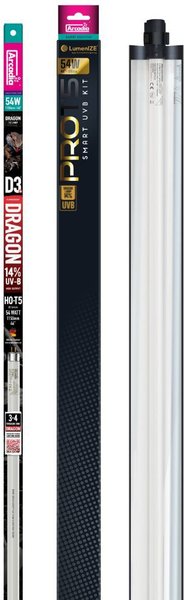 ARCADIA REPTILE LumenIZE Pro T5 Kit, D3+ Dragon, 14% UVB, 54W, 48" - Chewy.com