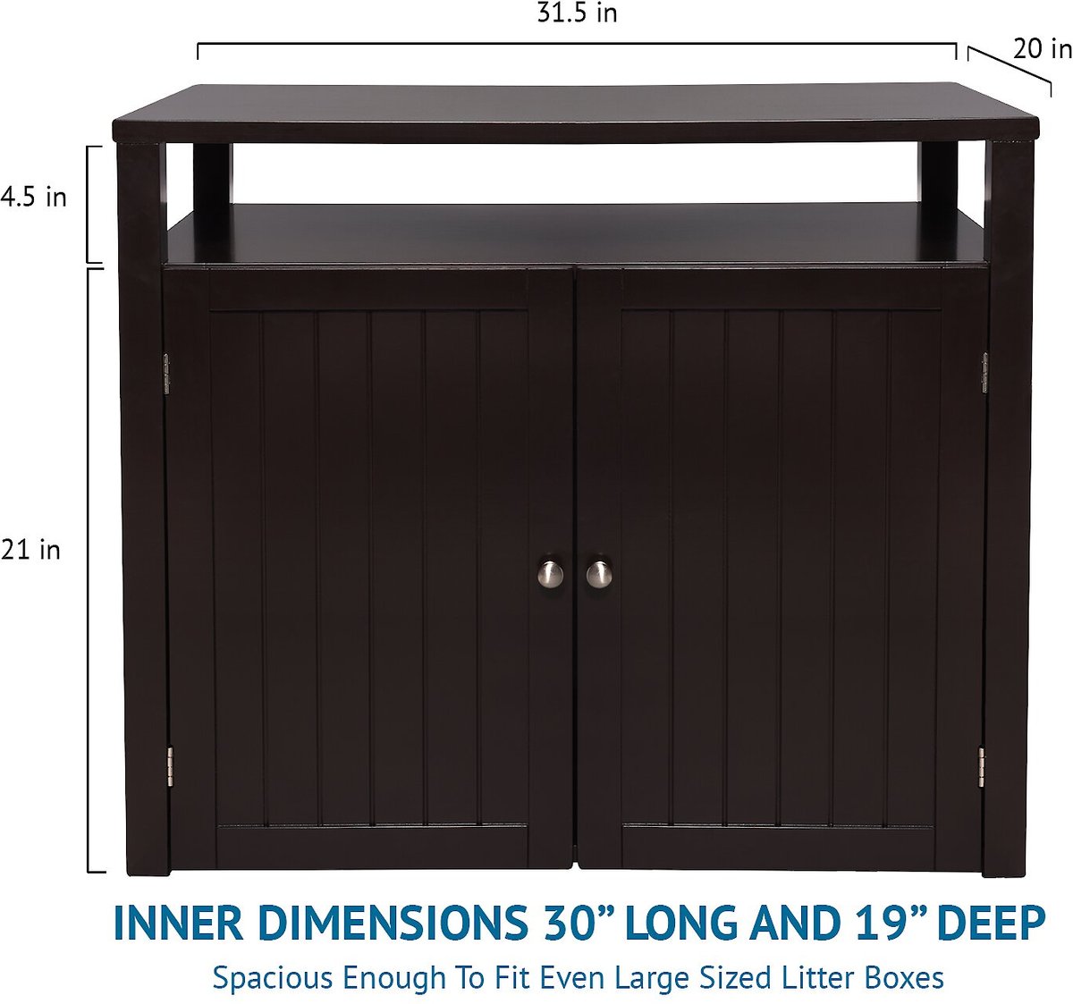 ARF PETS Enclosed Table Cat Litter Box - Chewy.com