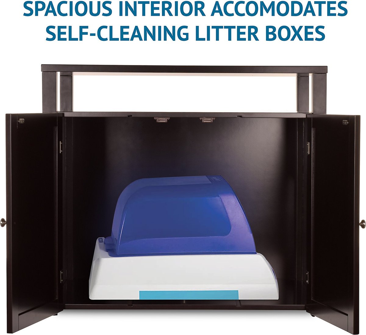 ARF PETS Enclosed Table Cat Litter Box - Chewy.com