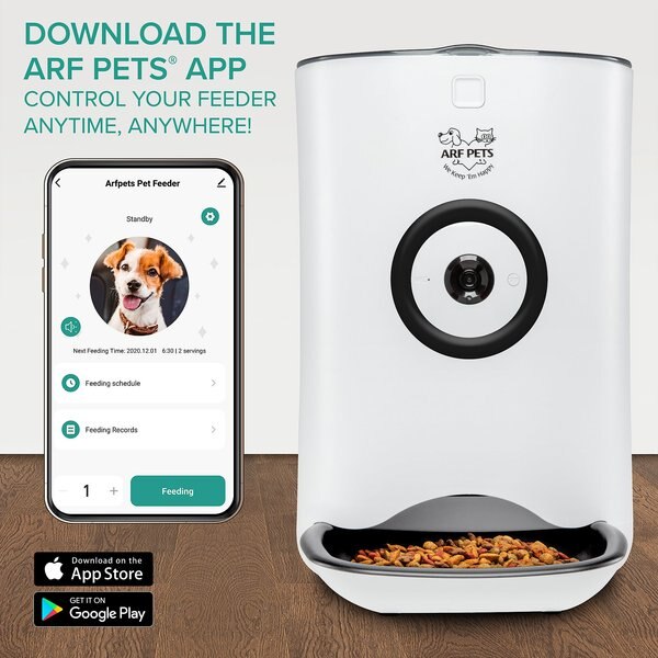 ARF PETS Smart Automatic Wi-Fi Enabled Pet Feeder with HD Camera - Chewy.com