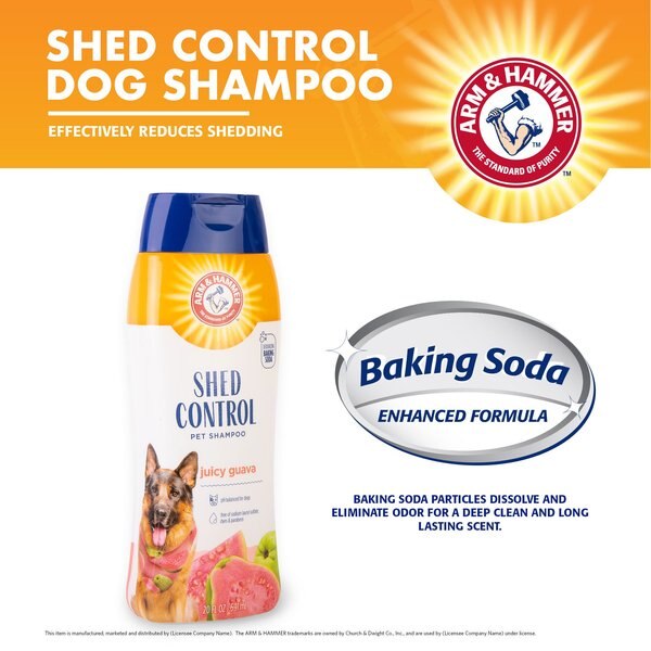 ARM & HAMMER PRODUCTS Juicy Guava Shed Control Dog Shampoo, 20-fl oz ...