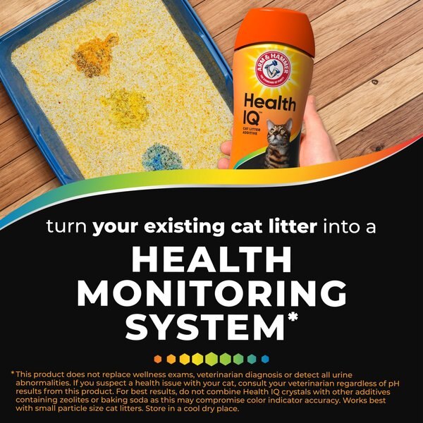 ARM & HAMMER LITTER Health IQ Cat Litter Additive with Color Changing ...