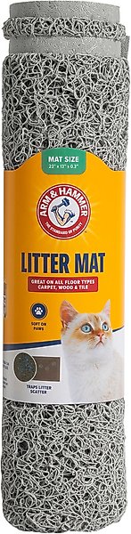 ARM & HAMMER Paws Cat Litter Box Mat, 23 x 13-in - Chewy.com