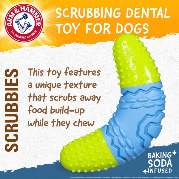 ARM & HAMMER PRODUCTS Scrubbies Boomerang Moderate Adult Dental Dog ...