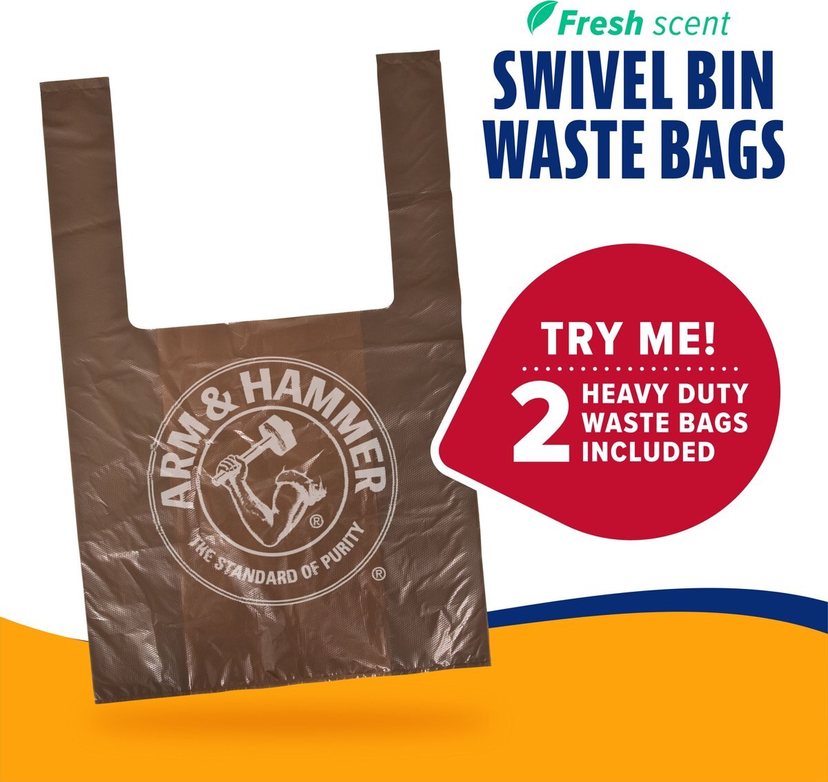 ARM & HAMMER Swivel Bin & Rake Backyard Waste Pickup - Chewy.com
