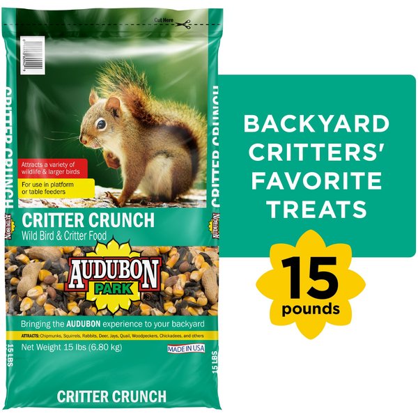 AUDUBON PARK Squirrel & Critter Wild Bird Food, 15-lb bag - Chewy.com