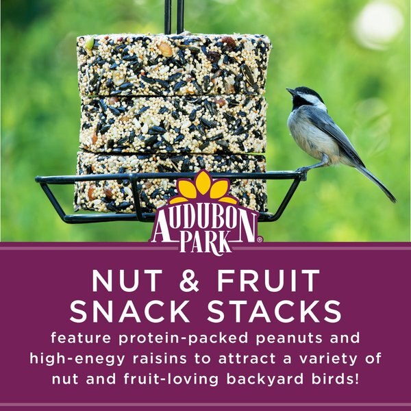 AUDUBON PARK Nut & Fruit Snack Stack Seed Wild Bird Food, 7-oz box, 6 ...