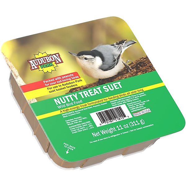 AUDUBON PARK Nutty Treat Suet Cakes Wild Bird Food, 11-oz box, 12 count ...