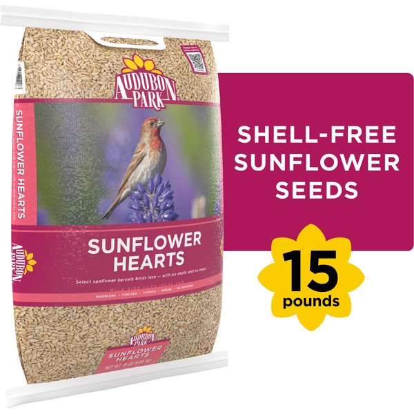 AUDUBON PARK Sunflower Hearts Wild Bird Food, 15-lb bag - Chewy.com