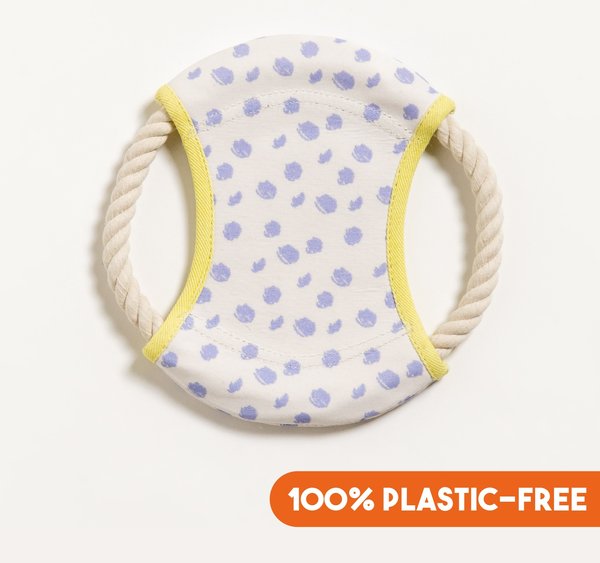 AWOO Dizzy Disc Organic Cotton Frisbee Dog Toy - Chewy.com