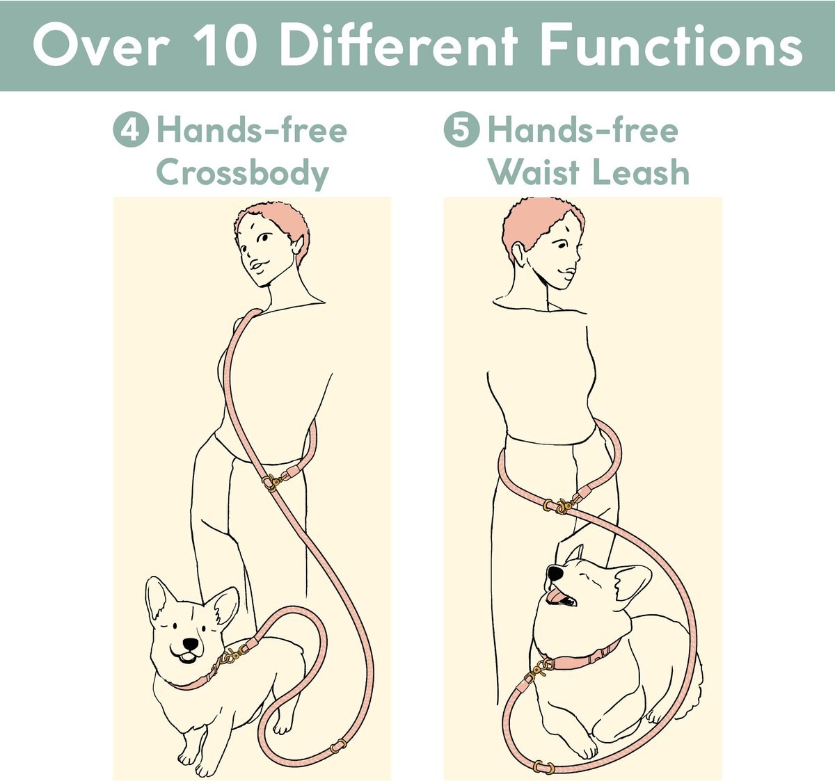 Out of Stock - AWOO Infinity Standard Dog Leash, 7-ft long, Olive ...