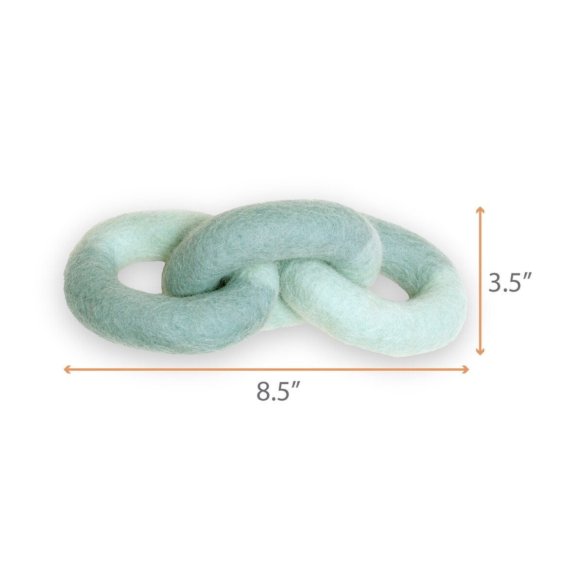 Out of Stock - AWOO Link Felt Dog Tug Toy, Aqua, Small - Chewy.com
