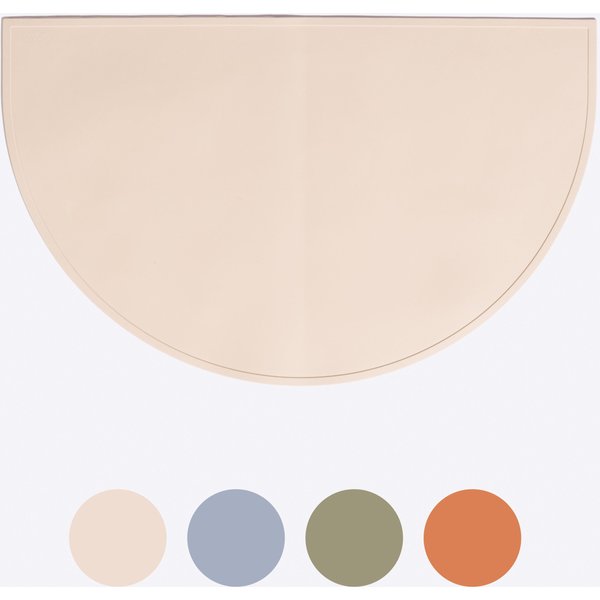 Out of Stock - AWOO Silicone Splash Mat, Almond, Large - Chewy.com