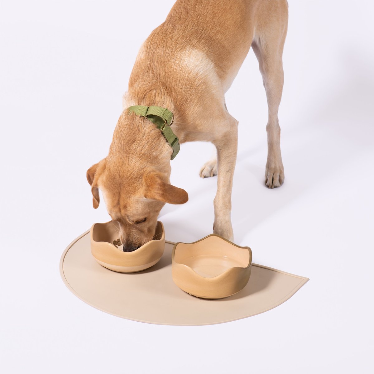 AWOO Silicone Splash Mat, Almond, Large - Chewy.com