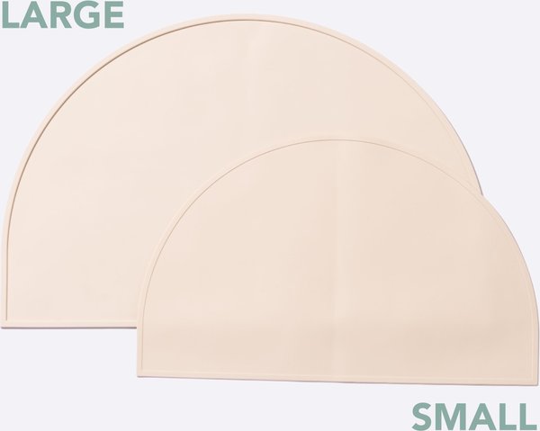 AWOO Silicone Splash Mat, Almond, Large - Chewy.com