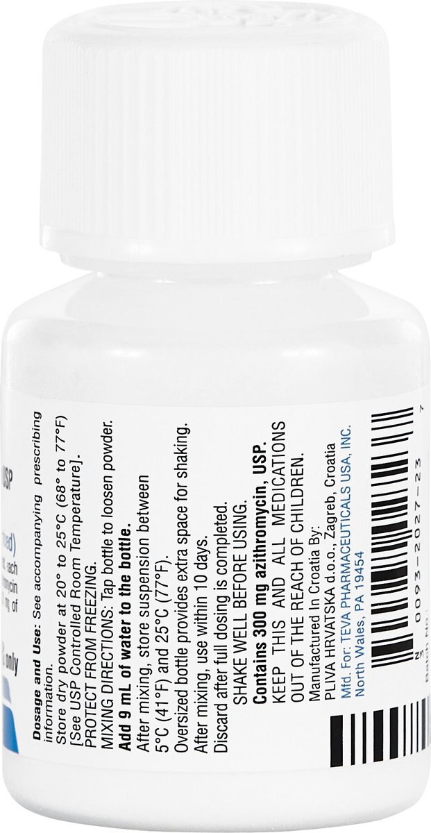 AZITHROMYCIN (Generic) Flavored Powder for Oral Suspension, 100 mg/5 mL ...
