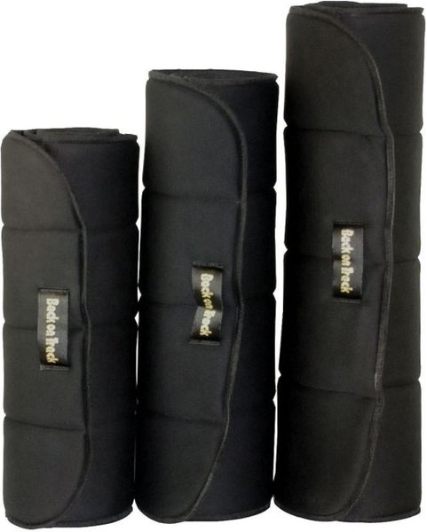 BACK ON TRACK No Bow Horse Leg Wraps, Black, 12, 12x30-in - Chewy.com