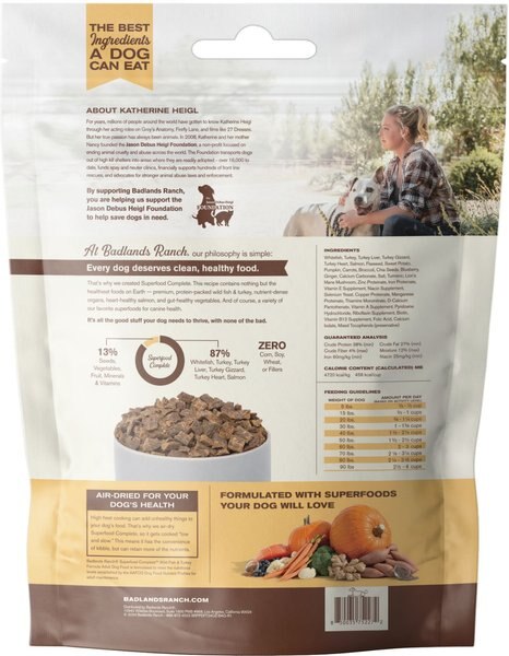 BADLANDS RANCH Superfood Complete Grain-Free Wild Fish & Turkey Air ...