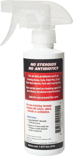 BANIXX CHIXX Bacterial & Fungal Infection Poultry Spray, 8-oz bottle ...