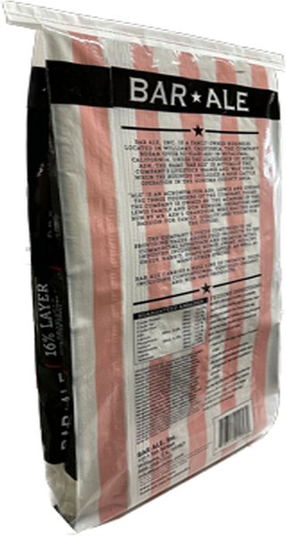 BAR ALE 16% Protein Layer Crumble with Cracked Corn & Oyster Shell ...