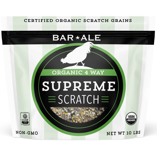 BAR ALE Organic 4 Way Supreme Poultry Scratch, 10-lb bag - Chewy.com