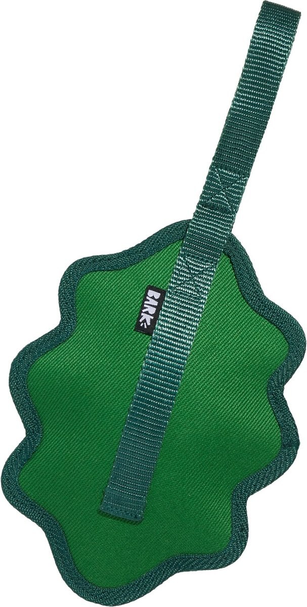 BARK A Green Chew Leaf Tough Chew Dog Tug Toy, Green, Small - Chewy.com