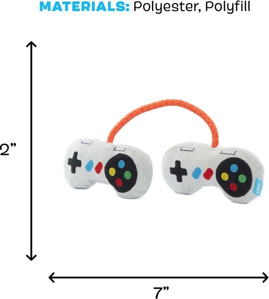 BARK Ate Bit Controllers Squeaky Plush Dog Rope Toy - Chewy.com