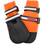 BARK BRITE All Weather Reflective Neoprene Dog Boots, 4 count, Orange ...