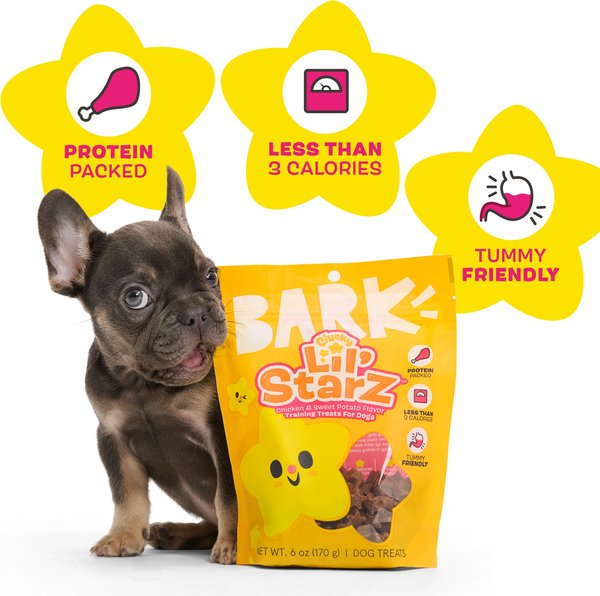 BARK Clucky Lil' Starz Chicken Recipe Soft & Chewy Dog Training Treats ...