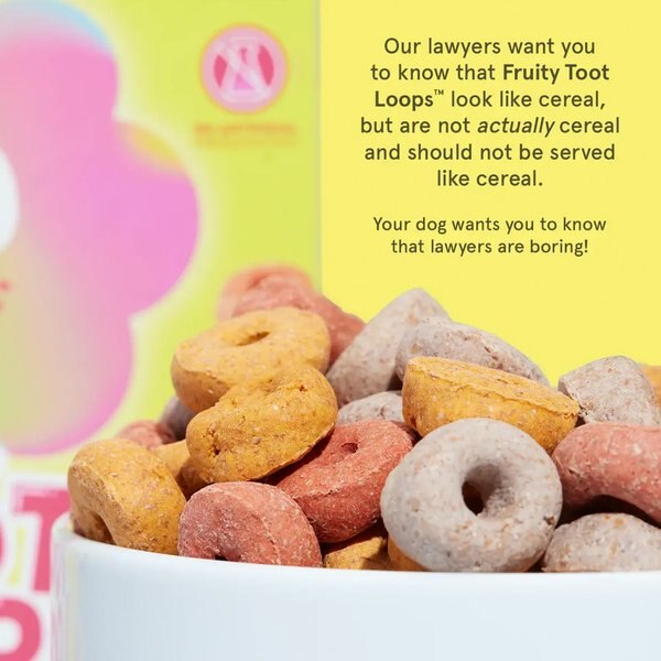 BARK Fruity Toot Loops Mixed Berry Blend Flavored Crunchy Dog Treats ...